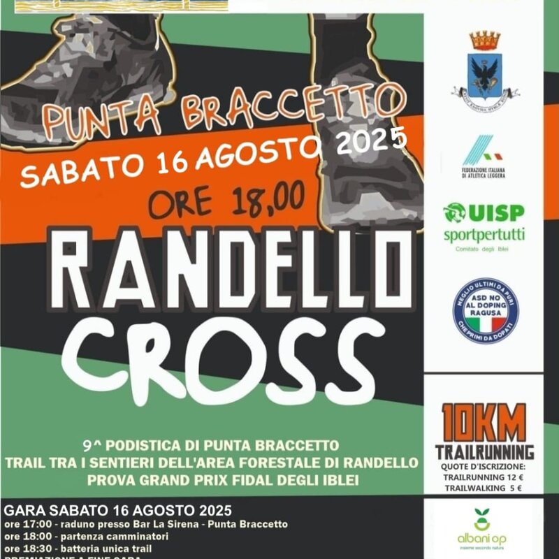 Events - 16/08 Randello Cross - Punta Braccetto
